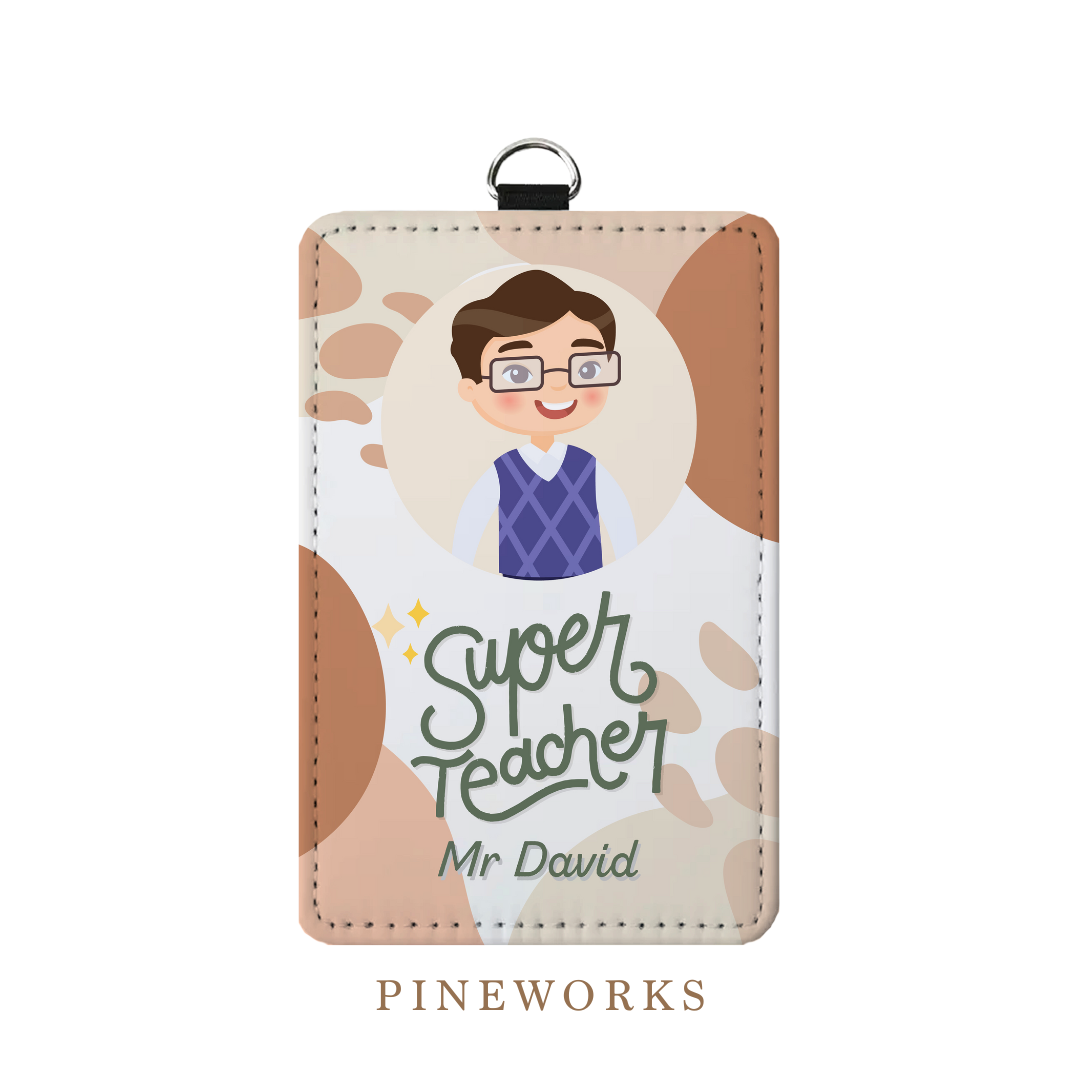 ID Card Holder with Name Printing– PINEWORKS